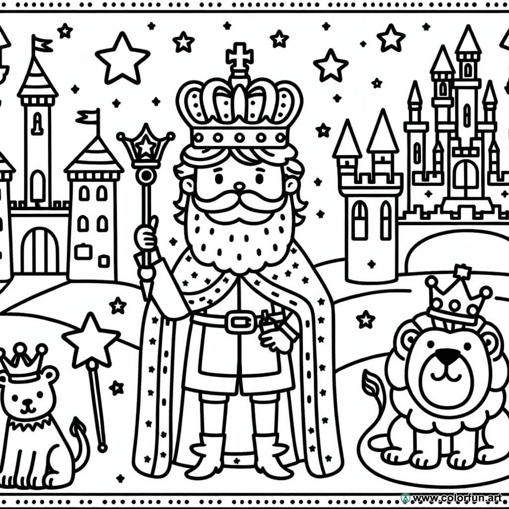 Desenhos para colorir do rei na educação infantil Para Baixar ou ...