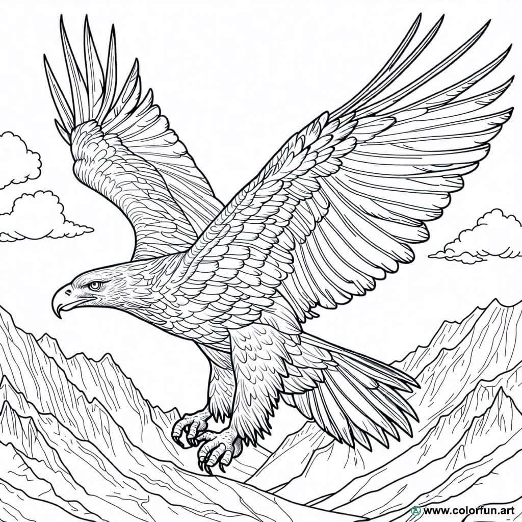 Desenhos para colorir da águia real Para Baixar ou Imprimir gratuitamente