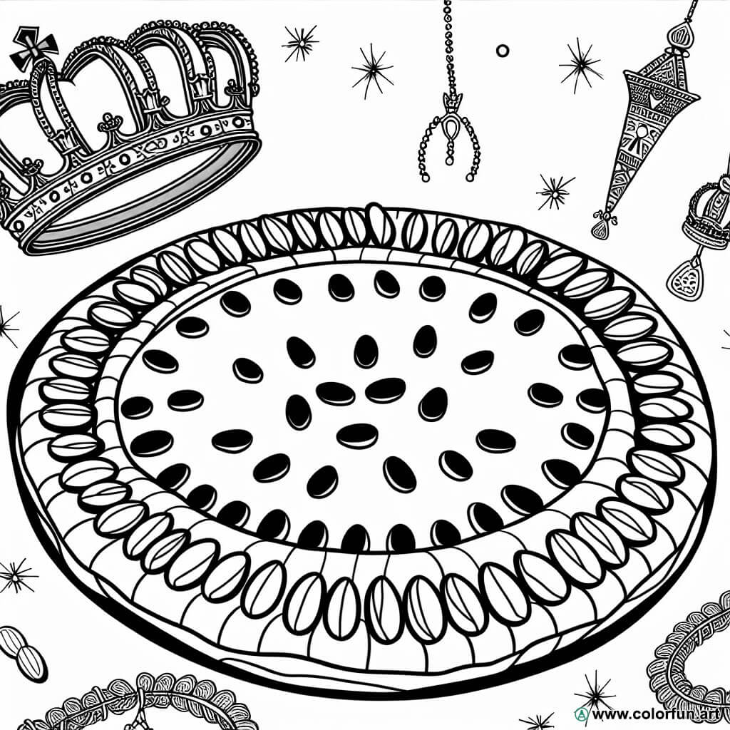 Desenhos para colorir da tradicional galette des reis Para Baixar ou ...
