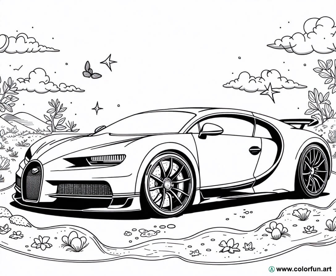 Desenhos para colorir da Bugatti de luxo Para Baixar ou Imprimir ...